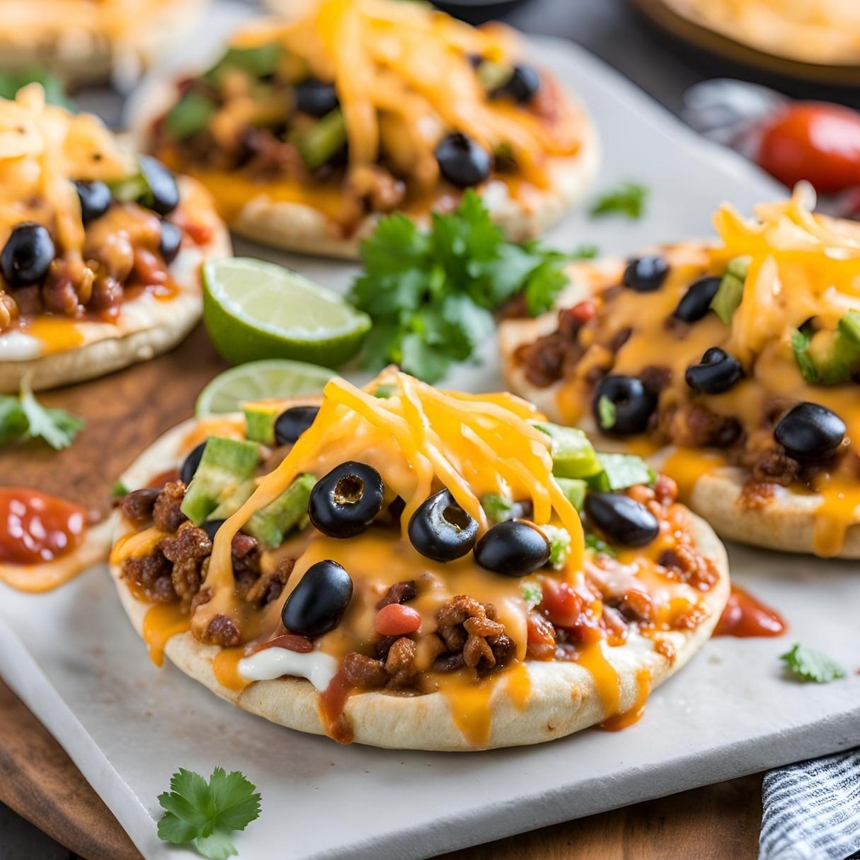 Mini Taco Pizzas - Daily Dietitian